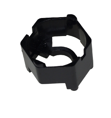 Plastični nosač za STAR/EMITTER LED, crni, heksagonal, 20mm,