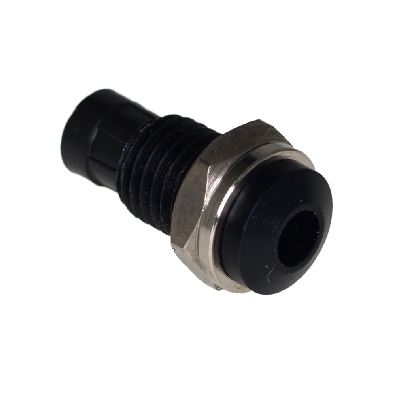 Kućište, metalno za LED 3mm, ispupčeno, crno,