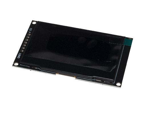 OLED LCD: Blue 2.42 inch, 128X62dot, SPI interface, 7 pinova,