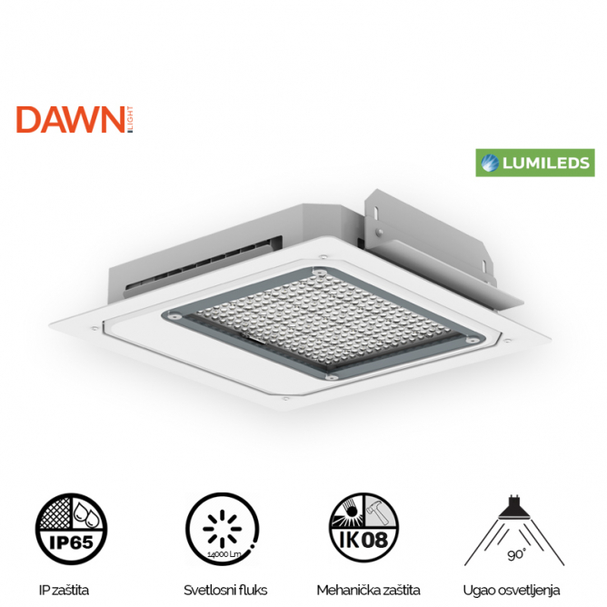 DAWN LED REFLEKTOR BR FL 100W-07K 5000K 13000LM 90° IP65 250309