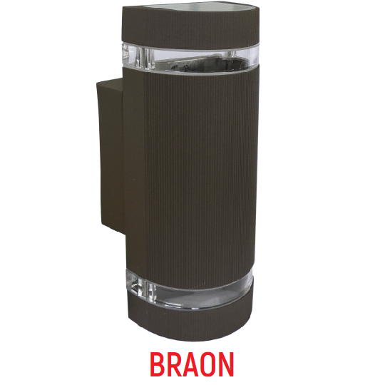 M037 B BRAON 2xGU10 max.35W zidna lampa IP44