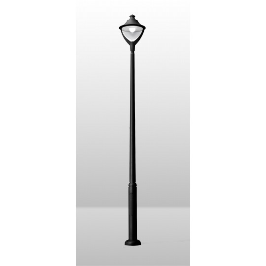 S EKTOR 2500 /BEPPE 400 crna parkovska stubna lampa 1xE27 power LED30W 4000K-sijalica uključena uz proizvod P50.361.000.Q1L ulična Fumagalli