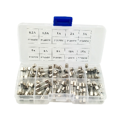 Set osigurača 5x20mm, brzi F, 0.2A, 0.5A, 1A, 2A, 3A, 5A, 6A, 8A, 10A i 15A, po deset komada