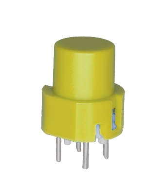 Taster, PCB montaža, žuti, 10mA/35V DC