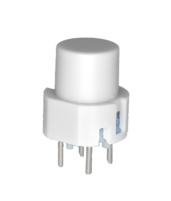 Taster, PCB montaža, beli, 10mA/35V DC