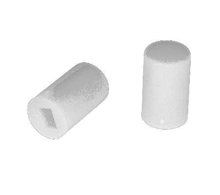 Bela cilindrična kapa 10x5.9mm, za taster za print montažu, dimenzija 7x7mm, 8x8mm