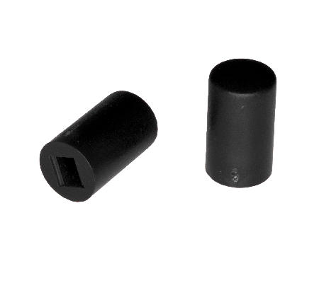 Crna cilindrična kapa 10x5.9mm, za taster za print montažu, dimenzija 7x7mm, 8x8mm