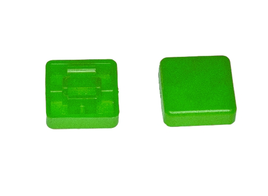 Zelena kapa, 10x10x5.6mm, za taster dimenzija 12x12