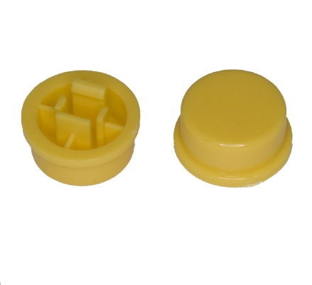 Žuta kapa 12.8x5.7mm, za taster za print montažu, dimenzija 12x12mm
