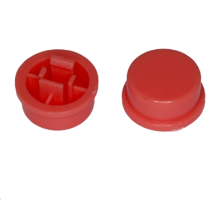 Crvena kapa 12.8x5.7mm, za taster za print montažu, dimenzija 12x12mm