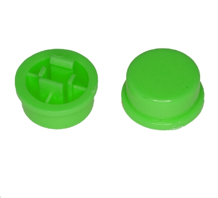 Zelena kapa 12.8x5.7mm, za taster za print montažu, dimenzija 12x12mm