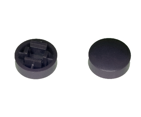 Crna kapa 9.8x5.5mm, za taster za print montažu, dimenzija 12x12mm
