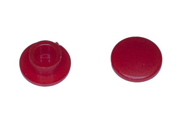 Crvena kapa prečnik 8mm x 4mm visine, za taster za print montažu, dimenzija 6x6mm