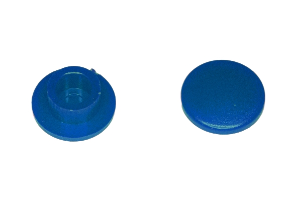 Plava kapa prečnik 8mm x 4mm visine, za taster za print montažu, dimenzija 6x6mm