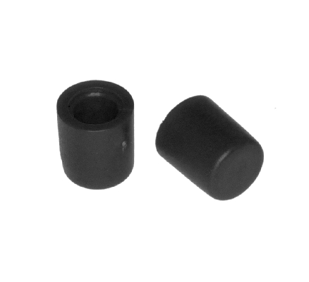 Crna cilindrična kapa 6x6.2mm, za taster za print montažu, dimenzija 6x6mm