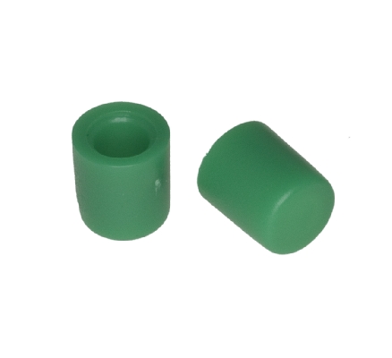 Zelena cilindrična kapa 6x6.2mm, za taster za print montažu, dimenzija 6x6mm