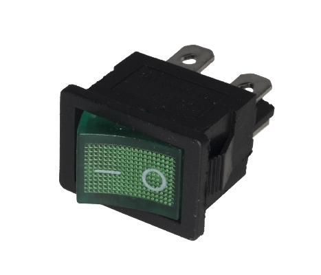 KCD1-104 15*21mm 6A/250V 4Pin Boat Switch with Light Green with light, , , , , mm