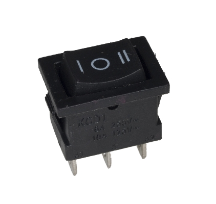 Prekidač, 15x21mm, ON/OFF/ON, 10A/250V, , , , , mm