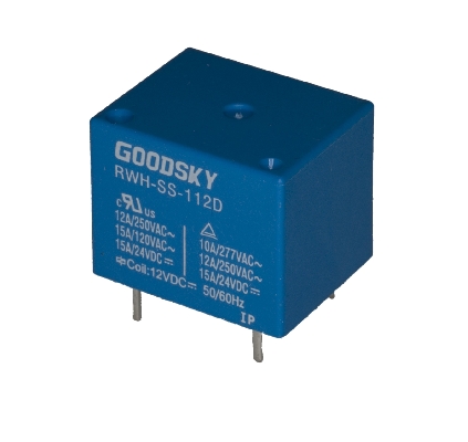 Relej, 1 X ON/OFF, SPDT, 15A, 12V, 400Ω, Goodsky