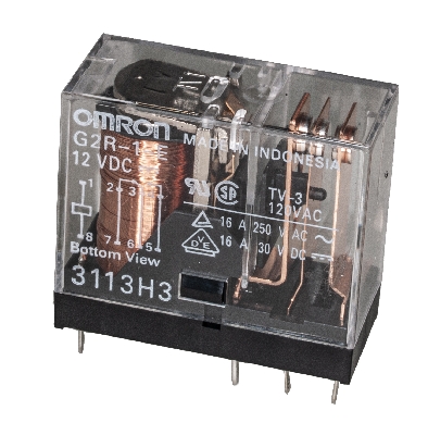 Relej, 1 X ON/OFF, SPDT, 16A, 12V, 272Ω, Omron