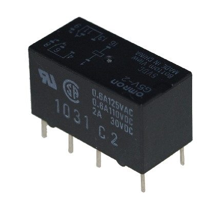 Relej, 2 X ON/OFF, SPDT, 2A, 12V, 288Ω, Omron