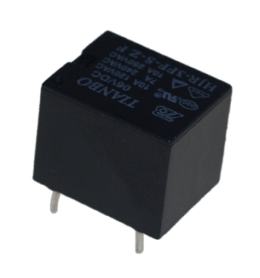 Relej, 1 X ON/OFF, SPDT, 10A, 12V, 400Ω, Tianbo