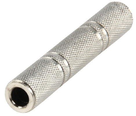 Adapter, ženski 6.3mm na ženski 6.3mm, stereo