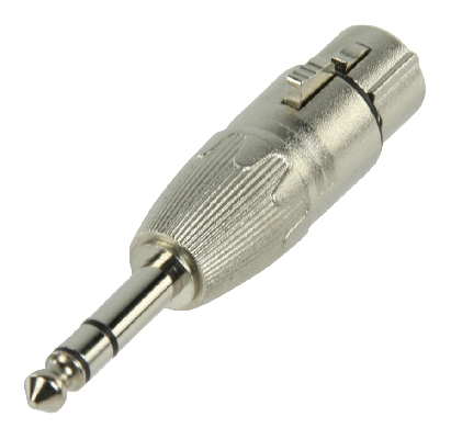 Adapter, XLR ženski na muški 6.35mm stereo