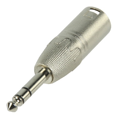 Adapter, XLR muški na muški 6.35mm stereo