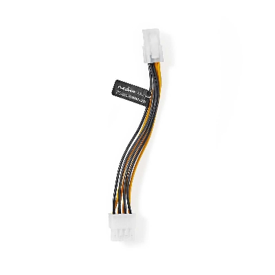 Internal Power cable đ EPS 8-Pin Male đ P4 Female đ Gold Plated đ 0.15 m đ Round đ PVC đ Black / Yel