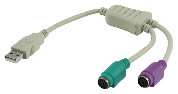 Adapter USB A na 2 X PS/2, tastatura & miš na USB