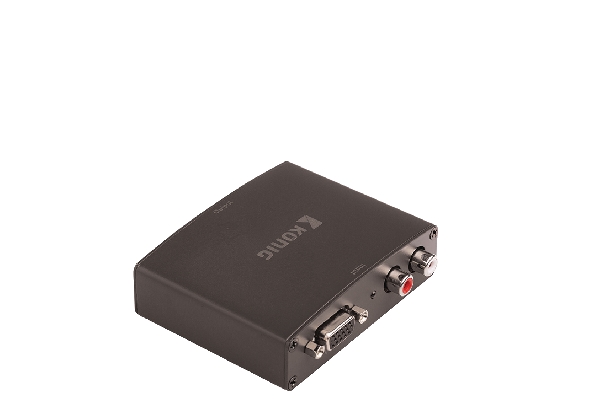 Adapter, VGA + 2 X RCA ženski na HDMI ženski izlaz, sa eksternim napajanjem