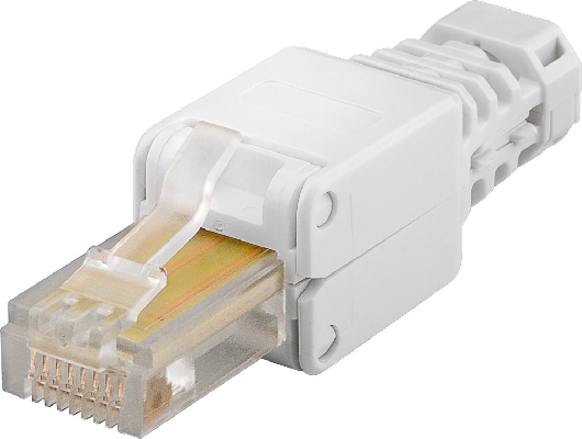 Tool-free RJ45 Network Connector CAT 5e UTP Unshielded - For 3 cable diam