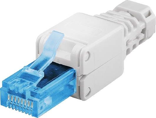 Tool-free RJ45 Network Plug CAT 6A UTP - for 3 cable diameters