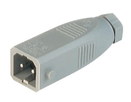 Industrijski konektor za napajanje za kabl, dva kontakta 250V AC/DC, 16A AC/10A DC