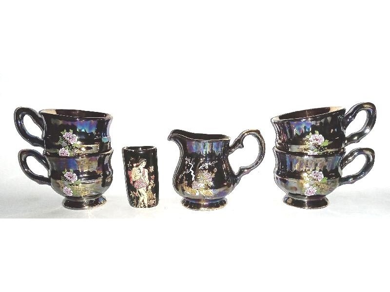 SET - COBALT U POZLATI, PORCELAN TURKEY