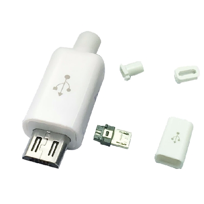 Muški, Micro-USB konektor, tip B, beli