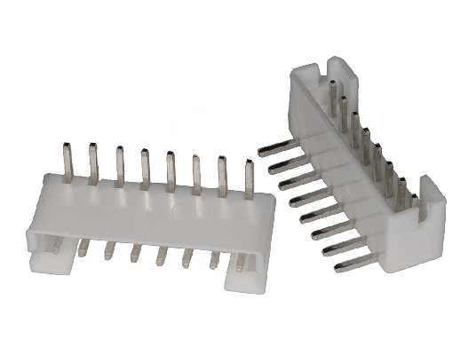 Konektor, JST, muški za PCB, pod uglom od 90°, 8-pinova, RM2.0mm