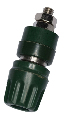 Buksna 4mm, PKI-10, Hirschman, zelena, 35A/(30VAC/60VDC)