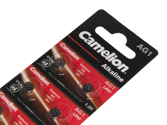 Baterija, 1.55V, dugmasta, alkalna, 13mAh, 6.6x2.15mm, AG1, SG1, LR60, 164, 364, LR621, SR621, Maxel
