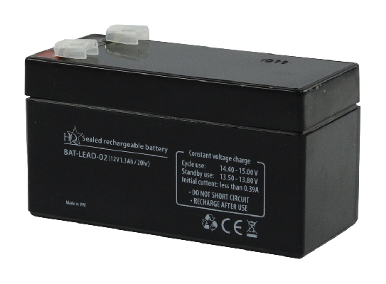 Akumulator, 12V, 1.3Ah, 97x43x52mm, olovni, hermetički zatvoren