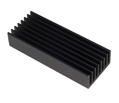 Aluminum electronic heatsink chip cooling block