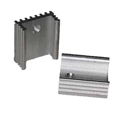 U-shaped aluminum profile electronic heat sink triode, 17*15*7MM single hole