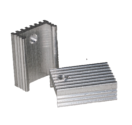 U-shaped aluminum profile electronic heat sink triode, 20*15*7MM single hole