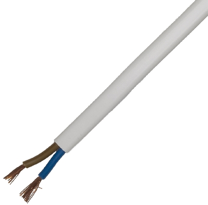 Kabl, 2 X 0.75mm², beli, mrežni