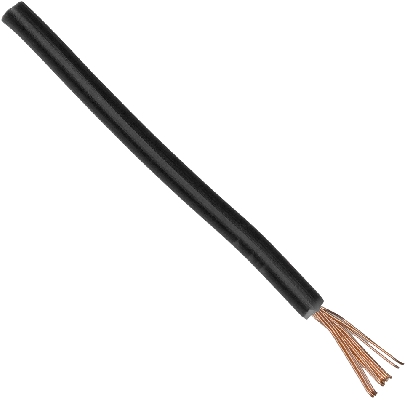 Provodnik, bakarni, PVC, H05V-K, 0.75mm², crni