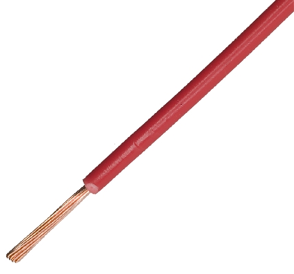 Provodnik, LIY, licnasti, bakarni, 0.5mm², crveni, 900V, formacija 16 x 0.20mm