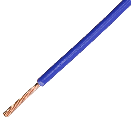 Provodnik, LIY, licnasti, bakarni, 0.5mm², plavi, 900V, formacija 16 x 0.20mm