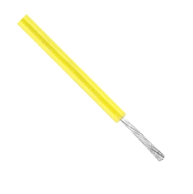 Provodnik, silikonski, 26AWG (0.128mm²), 600V DC, -60°C/+200°C, High Voltage silicone line, žuti