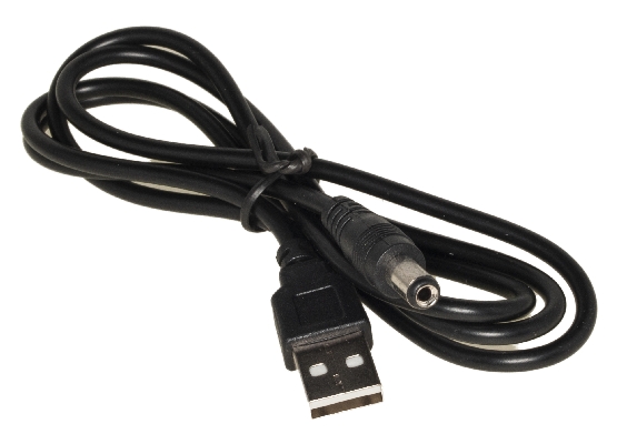 Kabl, muški USB A, na muški DC 5.5x2.1mm, izlaz DC 5V